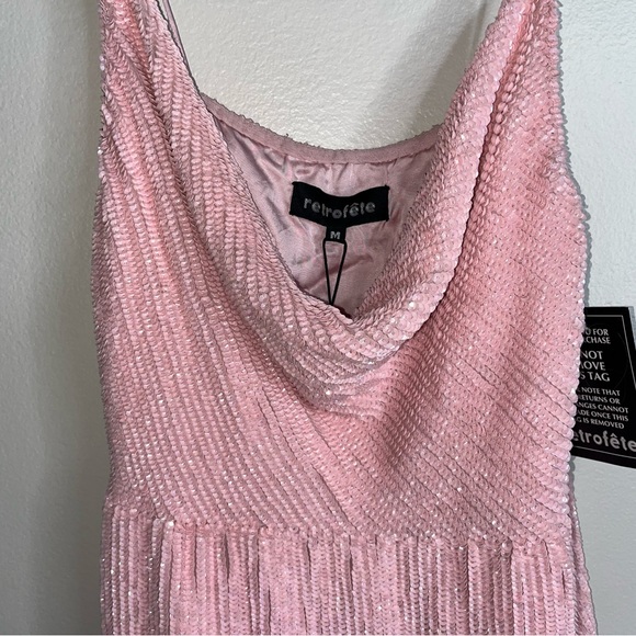 Retrofete | Dresses | Retrofete Sequence Pink Dress | Poshmark